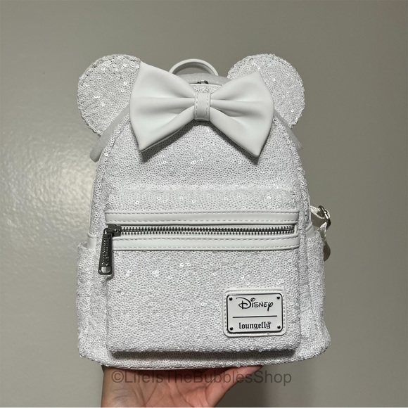 Loungefly | Bags | Disney White Sequin Wedding Loungefly | Poshmark